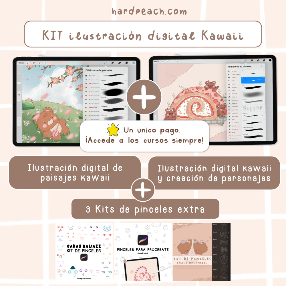 Kawaii digital illustration courses, fantasy landscapes and adorable character creation ...