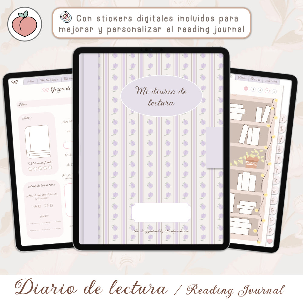 Diario de lectura digital | Reading Journal - HardPeach
