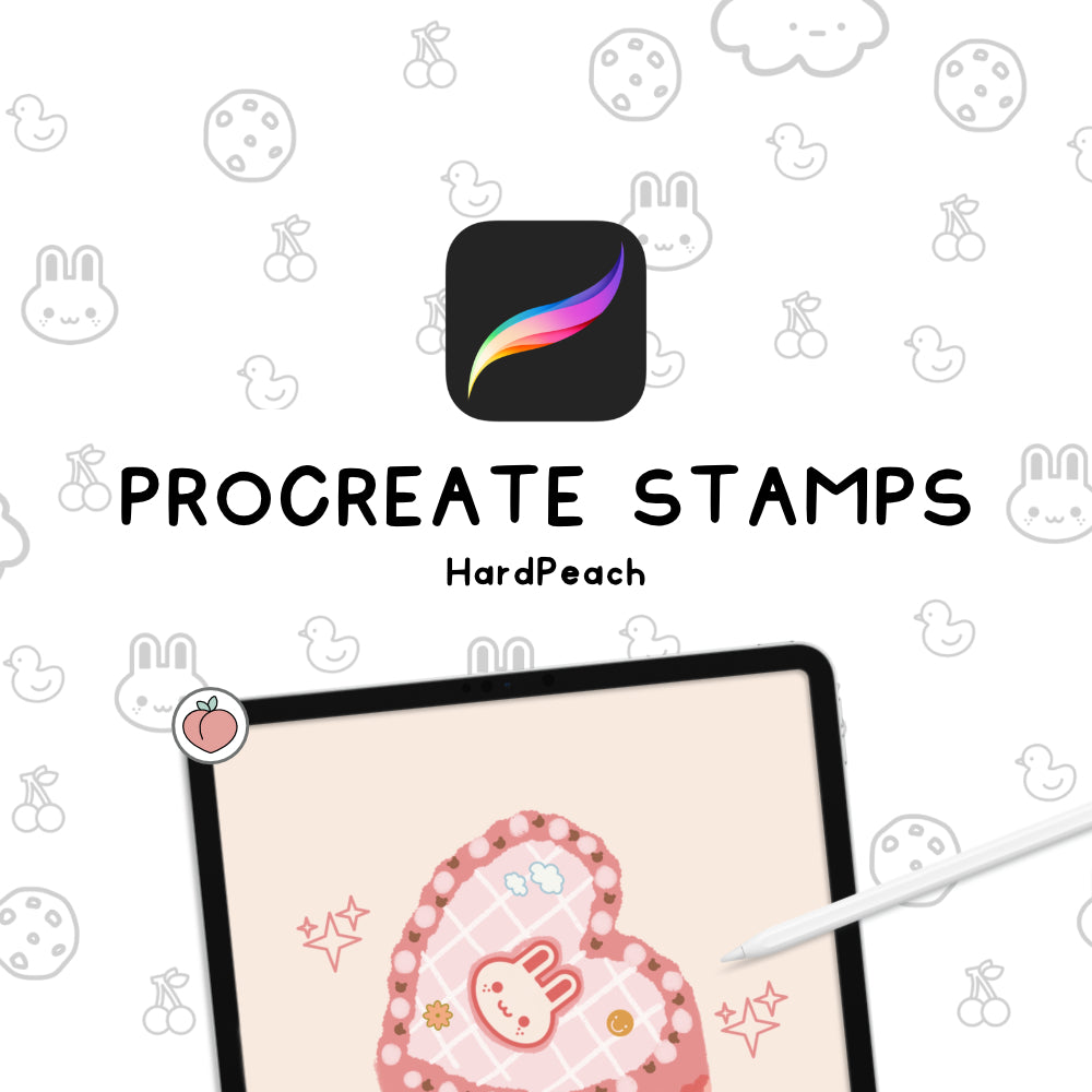 PROCREATE STAMP BRUSHES – HardPeach