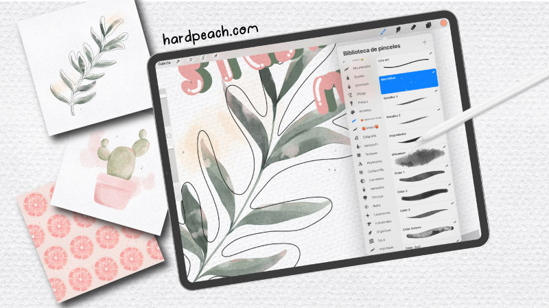 Pinceles y cursos de Procreate – HardPeach