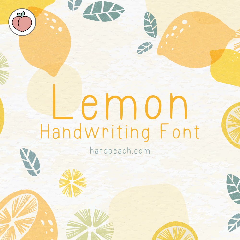 Lemon Handwritten font | Digital font - HardPeach