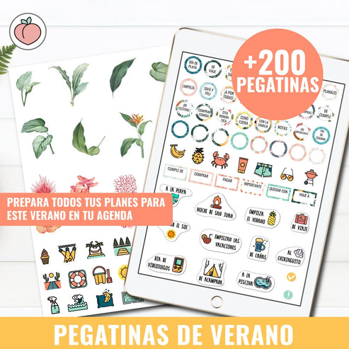 Pegatinas digitales de verano ¡Hello summer! – HardPeach