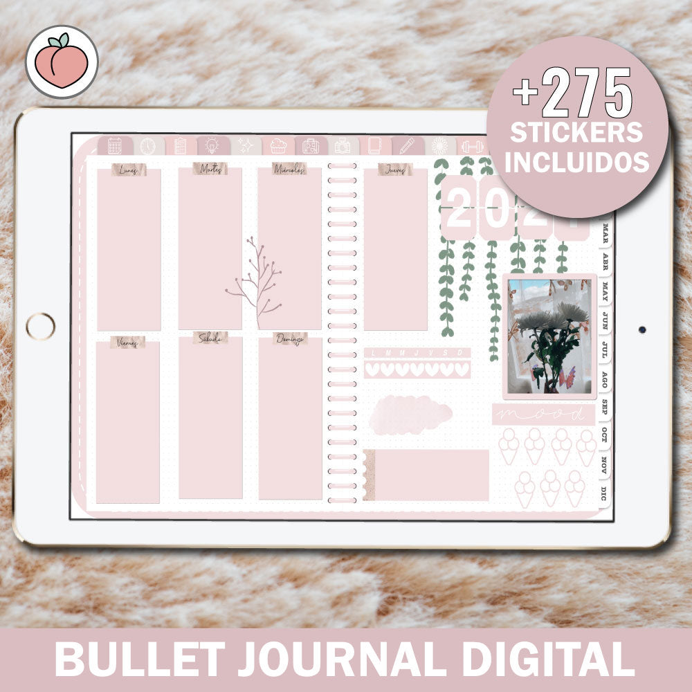 Bullet Journal Pro en color Perla – HardPeach
