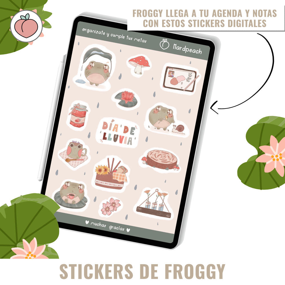 Kit de stickers digitales temáticos y estacionales – HardPeach